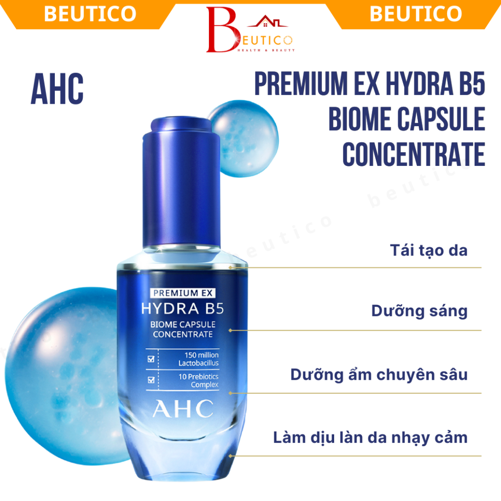 Tinh Chất Cô Đặc Phục Hồi Da AHC Premium Ex Hydra B5 Biome Capsule Concentrate 30ml – Beutico